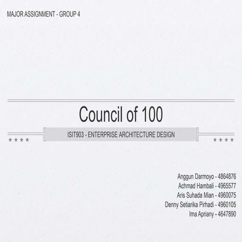 Major assignment slides group 4 | PPT