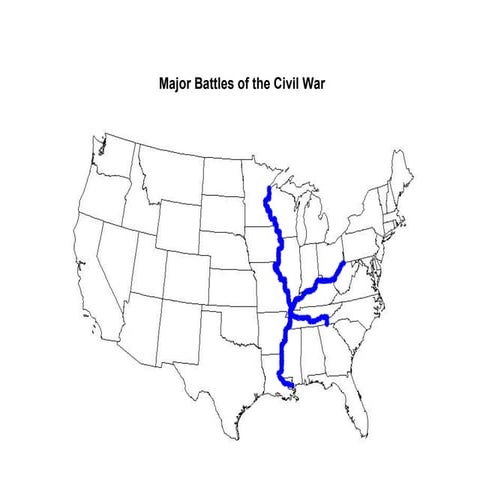 Major battles of the American Civil War | PPT