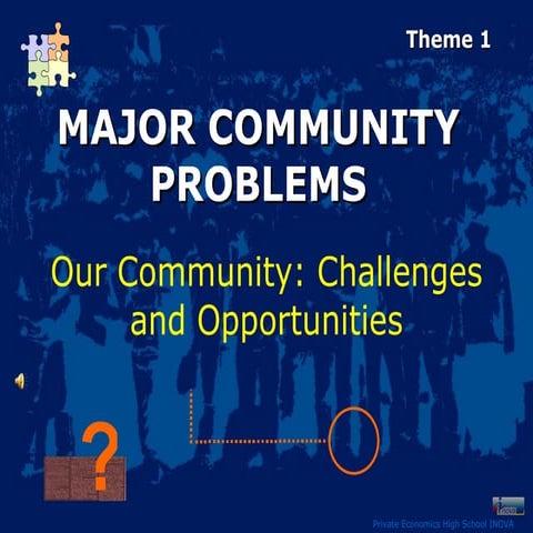 Major Community Problems - made by students of Inova | PPT
