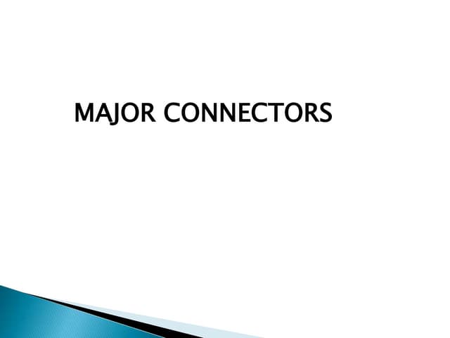 RPD Major Connectors | PPSX