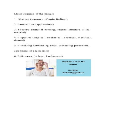 Major contents of the project1. Abstract (summary of main findin | PDF