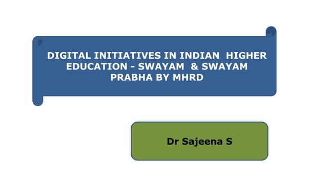 SWAYAM | PPTX