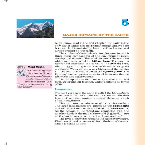 Grade - 6 Geography Ch.6. continents and oceans | PDF