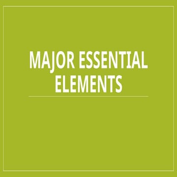 Major essential elements in Plant growth.pptx