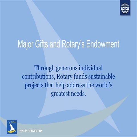 Major Gifts and the Endowment Fund | PPTX