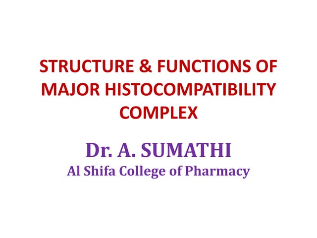 Structure And Functions Of Mhc Pdf
