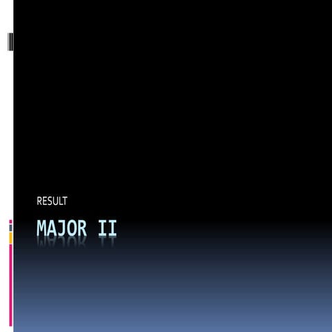 MAJOR II RESULTS | PPTX