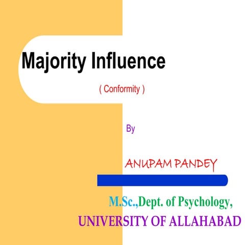 Majority influence conformity | PPTX