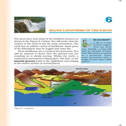 Major landforms of the earth | PDF
