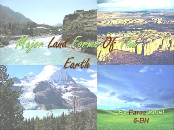 Major landforms of the earth | PPTX | Geography | Science