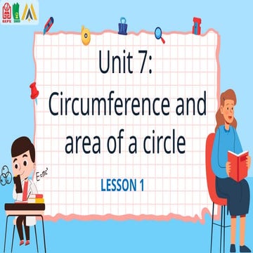 Circumference and area of circle .Unit 7 .pptx