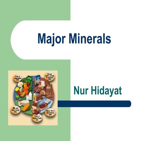 Major minerals | PPT