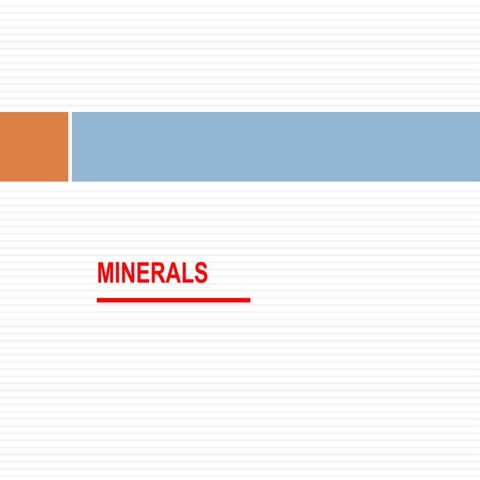 Majorminerals | PPTX | Geology | Science
