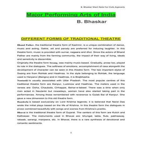 Major Performing Arts of India.pdf