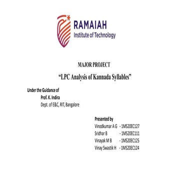 Powerpoint On Linear Predictive Coding Pptx