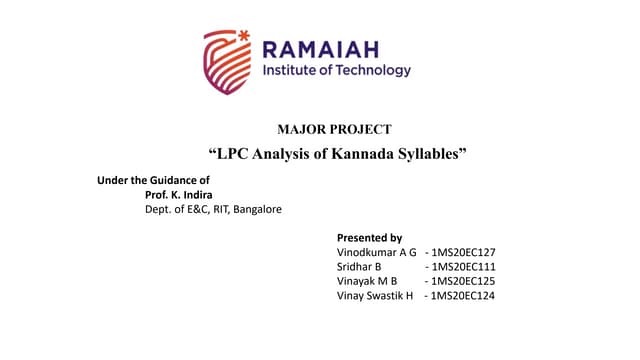 Powerpoint On Linear Predictive Coding Pptx