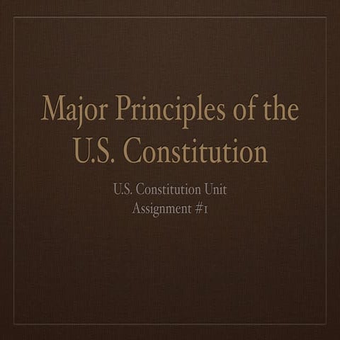 Major Principles of the Constitution | KEY | Political Issues & policy ...
