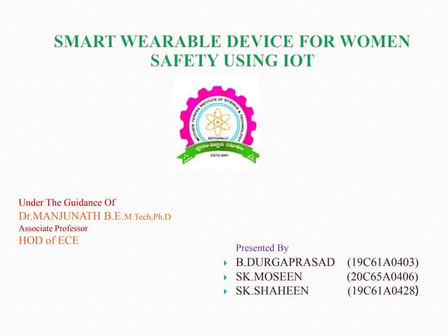 women security on IOT | PPTX