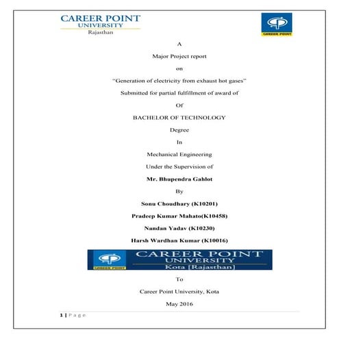 Major project report part ii | PDF