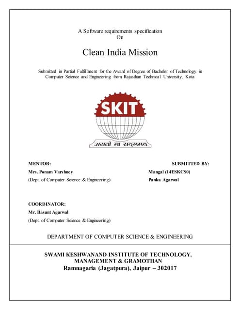 Sample SRS format | PDF