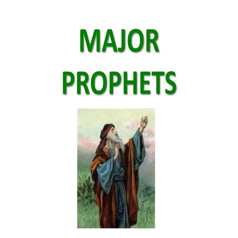 Major prophetsgrade6#15 | PPTX