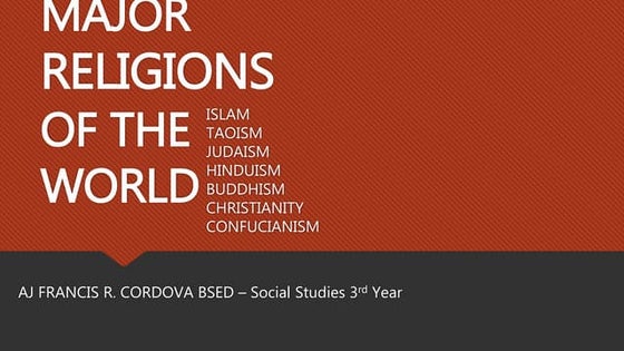 Intro to world religions | PPTX
