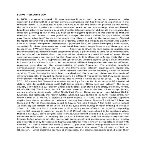 Major scams notes | PDF