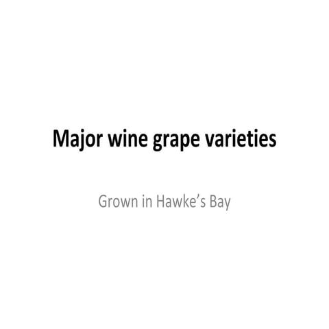 Wine Grape Varieties | PPT