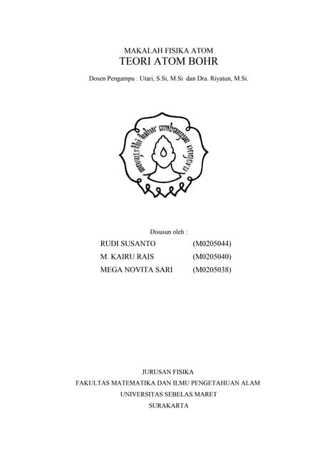 Teori atom bohr | PPTX