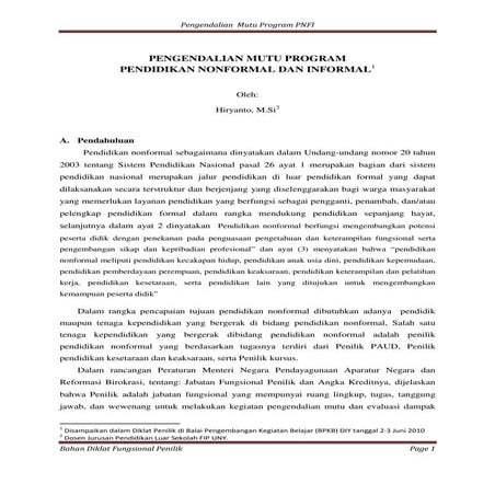 Makalah ppm-pengendalian-mutu-program-pendidikan-nonformal | PDF