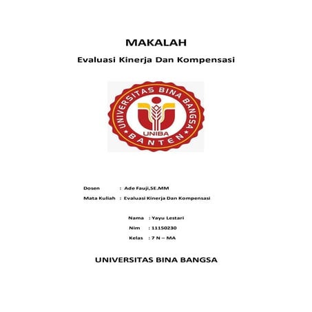 Makalah 1 evakinkom | PDF