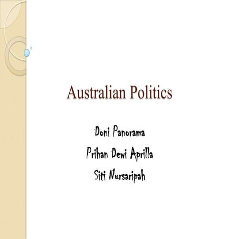 australian politics | PPTX