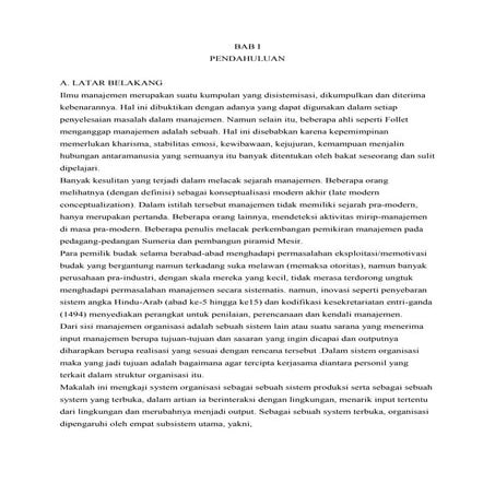 Makalah analisa manajemen | PDF