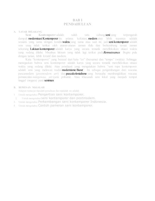 Perkembangan Seni Rupa Nusantara Periode Persagi | PPT