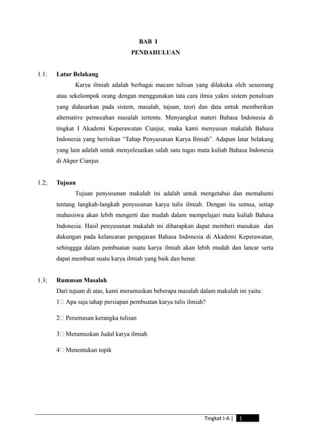 Materi Bahasa Indonesia Kelas XI (Karya Ilmiah) | PPTX