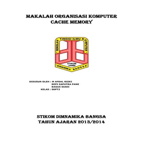 Makalah cache | DOCX