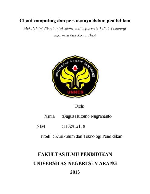 MAKALAH CLOUD COMPUTING | DOCX