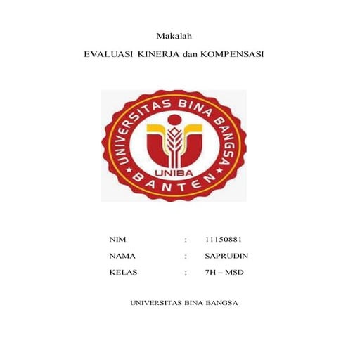 Makalah evakinkomp | PDF