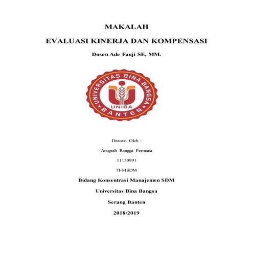 Makalah eva kinkomp anugrahrp | PDF