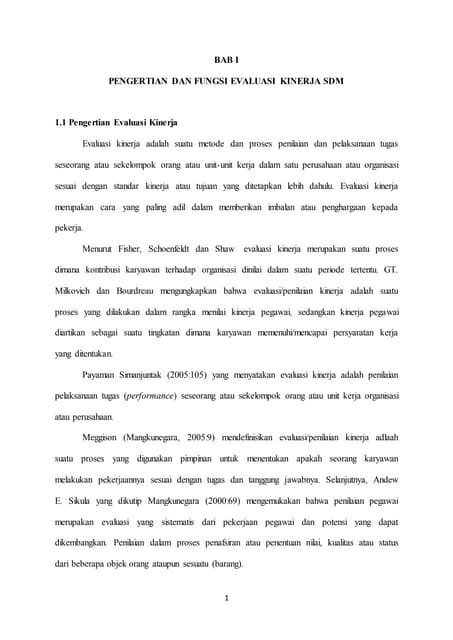 Contoh Performance appraisal - Penilaian Kinerja Karyawan | PPT