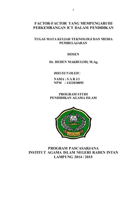 Kegunaan ict dalam pendidikan | PDF