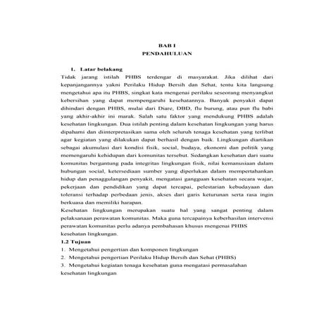 MATERI PPT PERILAKU HIDUP BERSIH DAN SEHAT | PPTX
