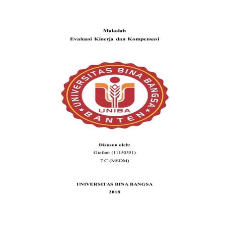 Giofani Makalah i - 1150351 - 7c msdm | PDF