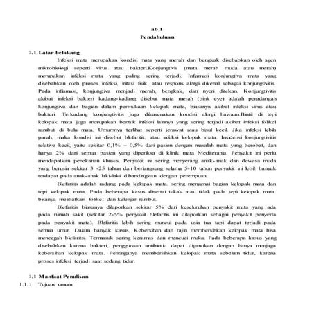 Makalah infeksi mata | PDF