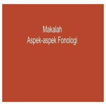 Makalah Introduction To Linguistics Pptx