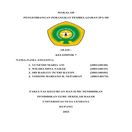 PERANGKAT PEMBELAJARAN IPA SD .pdf