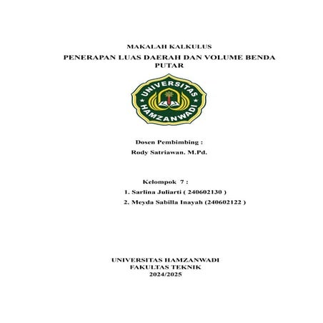 MAKALAH KALKULUS_094151-1_071007.pdf universitas hamzanwadi | PDF