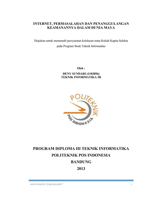 Makalah tentang keamanan komputer | PDF