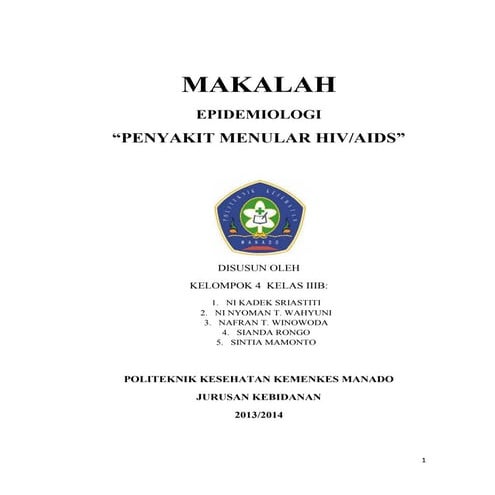 Makalah kel. 4 hiv & aids | PDF