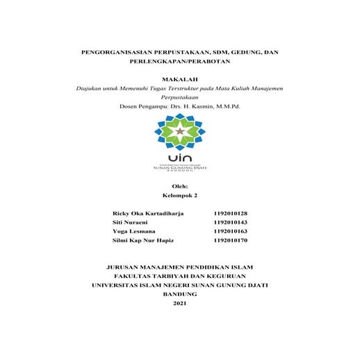 MAKALAH KELOMPOK 2 MANAJEMEN PERPUS.docx